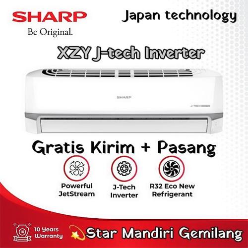Jual Ac Split Sharp 1/2 pk X6ZY + Pasang (Inverter) - PIPA AC 0.7mm ...