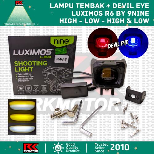 Jual Lampu Tembak LED 45W Devil Eye Cut Off 3 Mode 2 Warna Luximos R6 9Nine - Merah - Kab. Bogor ...