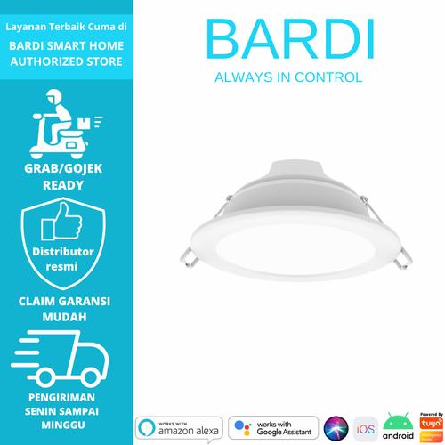 Promo BARDI Smart Beacon Panel Donwlight 8W RGBWW Lampu LED Bluetooth ...