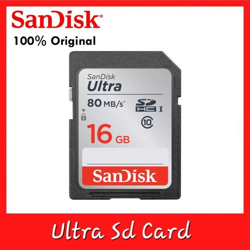 Jual SANDISK SDCARD ULTRA 16GB 48MB/S CLASS 10 - SDHC CARD 16 GB UHS-I - 80MB - Jakarta Pusat ...
