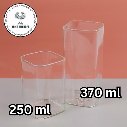 Promo ONE TWO CUPS GELAS MINUM KACA BOROSILICATE KOPI KT-006 250 ML 370 ML - 370ml - Jakarta ...