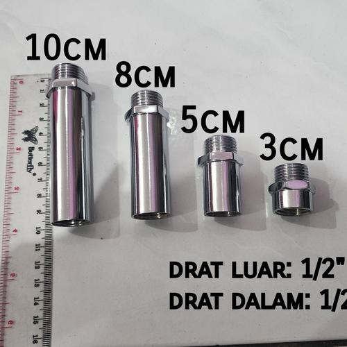 Jual Sok Kran 1/2" inch Neple nepel sock shock sok drat luar dalam 1/2 ...