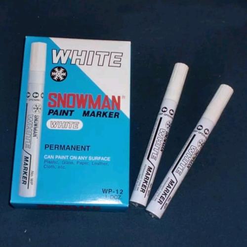 Jual SNOWMAN PAINT MARKER WHITE - 1 Pak, Pcs - Kab. Bekasi - teknik ...