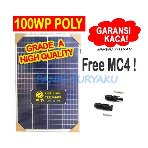 Jual Solar Panel Surya 100wp Poly Solar Cell 100wp Poly - Khusus GOSEND ...