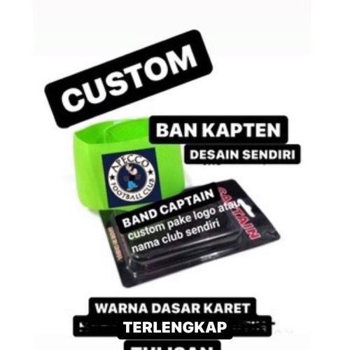 Jual custom ban kapten pake tulisan atau nama club sendiri hand band ...