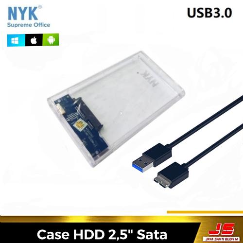 Jual NYK Casing HDD Enclosure 2,5" Sata USB 3.0 Transparan - Jakarta Selatan - JAYASAKTI BLOK M ...