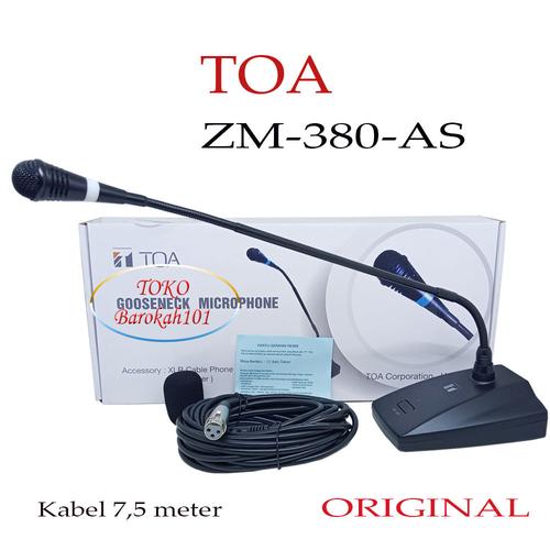 Jual MIC MEJA TOA ZM 380 AS MIC PODIUM MIC MIMBAR MIK PODIUM ORIGINAL ...