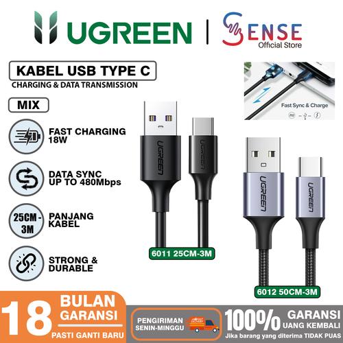 Jual Kabel Data Samsung Oppo Vivo Xiaomi USB C UGREEN FAST Charging 15W ...