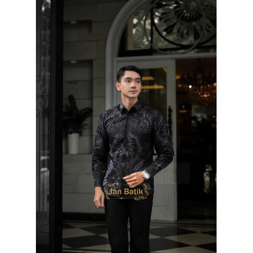 Jual BAJU BATIK PRIA MODEL KEMEJA SLIMFIT LENGAN PANJANG DENGAN FURING ...
