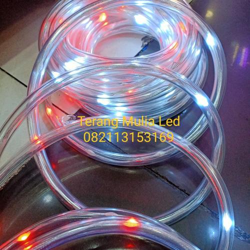 Jual lampu led selang bulat waterproof merah putih , lampu agustusan ...