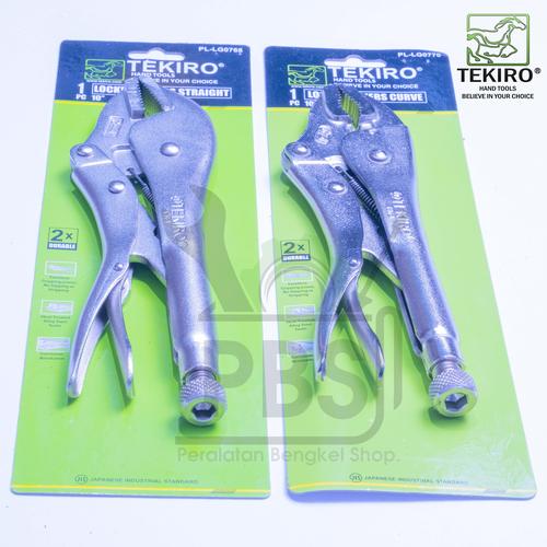 Jual Tang jepit 10" TEKIRO ORI. Tang buaya ori. Locking pliers curve ...