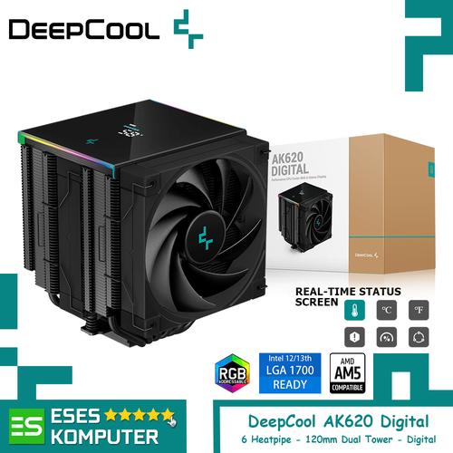 Promo DeepCool AK620 Digital ARGB | Twin Tower AIR CPU Cooler HSF Intel ...