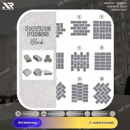 Jual PAVING BLOCK ALL MOTIF - Persegi Panjang - Kota Tangerang Selatan ...