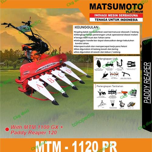 Jual Mesin Traktor Panen Padi Matsumoto MTM-1120 PR Perlengkapan Bensin ...