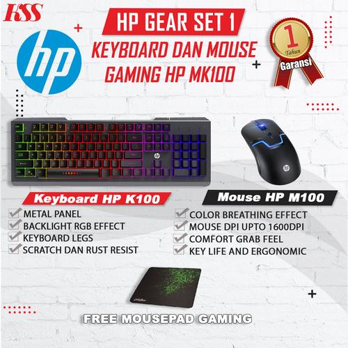Jual Combo HP MK100 GAMING Keyboard K100 dan Mouse M100 - Jakarta Pusat ...