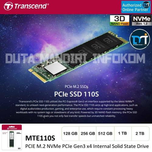 Jual Transcend MTE110S SSD 128GB 256GB 512GB 1TB 2TB M.2 2280 NVMe PCIe 3.0 - Jakarta Pusat ...