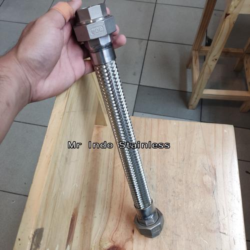 Jual Flexible hose Stainless Ss 304 Watermur Drat 1"Inch Panjang 30 Cm ...