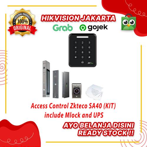Jual Access Control Zkteco SA40 (KIT) - include Mlock and UPS - Jakarta ...