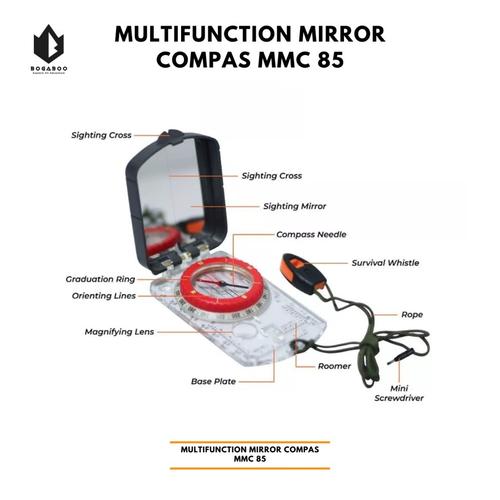 Jual Kompas Multifunctional Mirror Compass Penunjuk Arah Outdoor ...