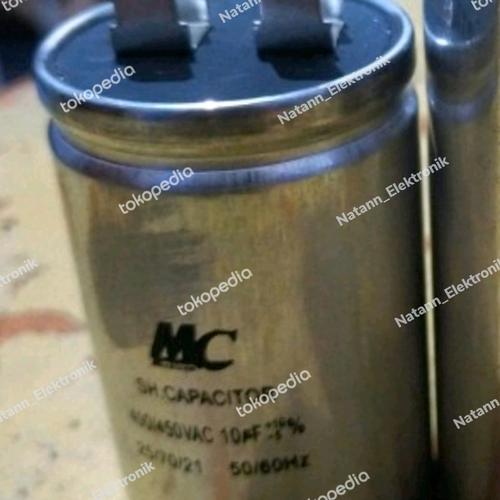Jual kapasitor capacitor running mc ac 10uf 10mf 10 uf mikro 400 450v ...