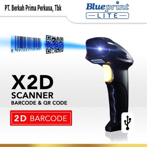 Jual BLUEPRINT SCANNER BARCODE 2D X2D USB Auto Scan Barcode & QR code ...