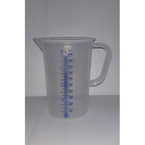 Jual Beaker Plastik 1 L. Beaker PP with handle 1 L. Gelas Ukur Plastik ...