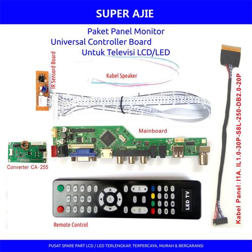Jual PAKET Main Board Mesin Driver Universal LCD LED TV Monitor Isi 10 - iIA - Jakarta Barat ...