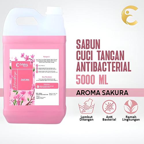 Jual Sabun Cuci Tangan / HandWash / Hand Soap 5 Liter Sakura Golden ...