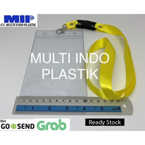 Jual Tali id card kuning/tali nametag murah/nametag uk 10 x 14/tali ...