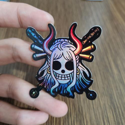 Jual Sticker Hologram Anime - PSH1721 - One Piece - Logo Yamato ...
