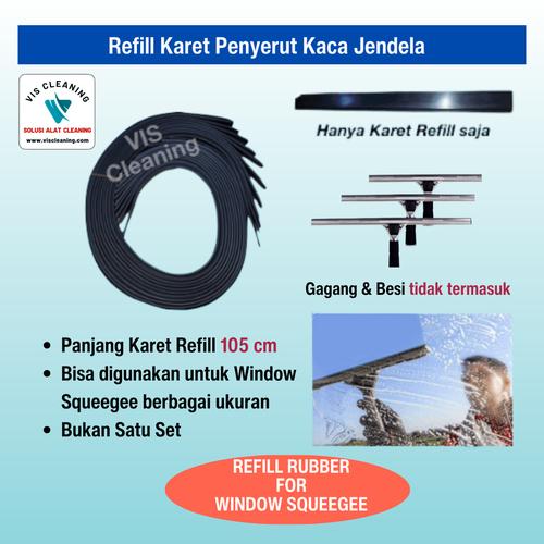 Jual Refill Rubber for Window Squeegee / Karet utk Wiper Pembersih Kaca ...