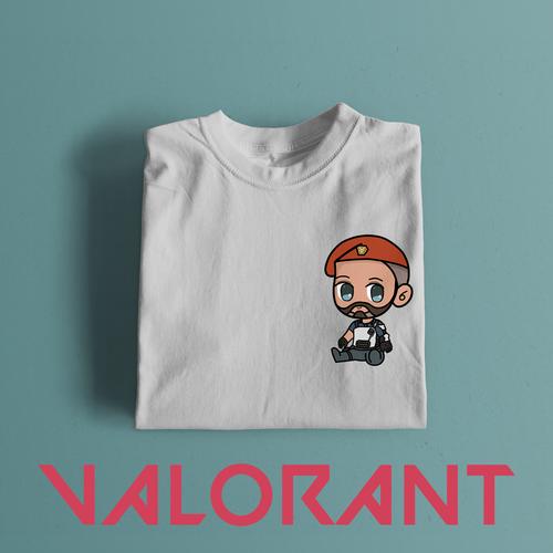 Jual Kaos Valorant Chibi Brimstone Baju Distro Game Pria Cotton Combed ...