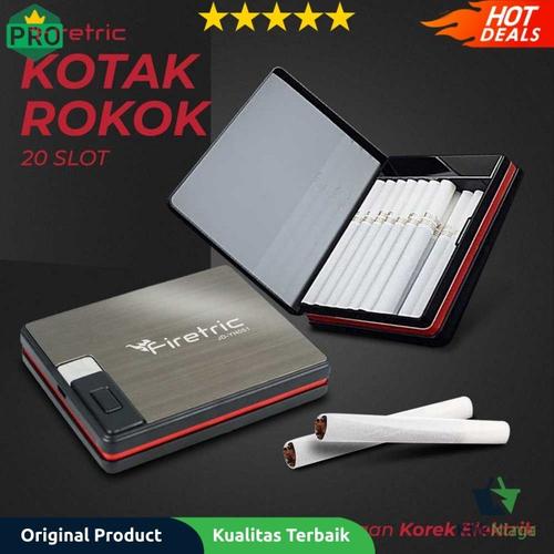 Jual Bungkus Kotak Rokok 20 Slot dengan Korek Api Elektrik USB - JD ...