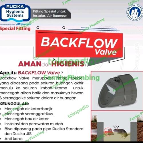 Jual BACKFLOW BACK FLOW VALVE 3" 3 INCH PVC FITTING RUCIKA KATUP SEARAH ...