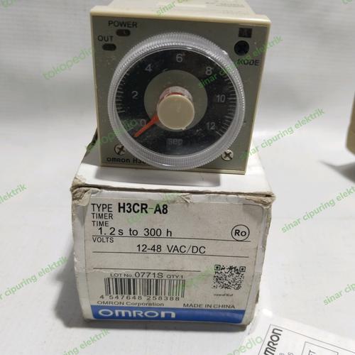Jual Timer omron H3CR-A8 12-24V AC/DC + SOKET - Kota Tangerang - sinar ...