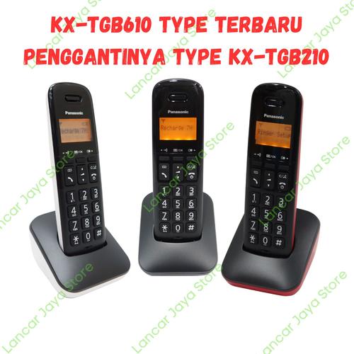 Jual Telepon Wireless Rumah / Telpon Kantor Panasonic KX-TGB210 Merah - TGB610 MERAH - Jakarta ...