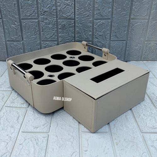 Jual Tempat Aqua Gelas Isi 12 Model Oval + Tempat Tisu Keranjang Air ...