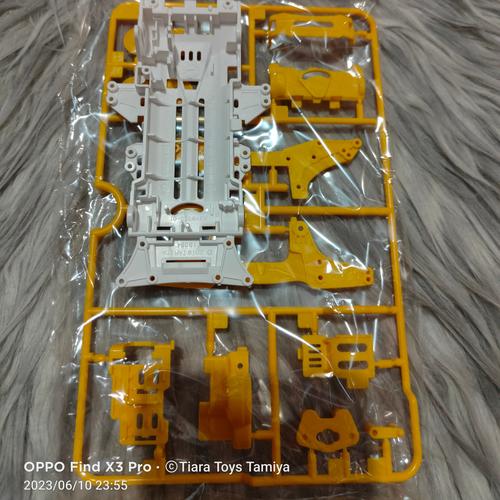 Jual Tamiya Vz Chassis Set / Casis Vz ABS Resin Putih + Gearbox Kuning ...