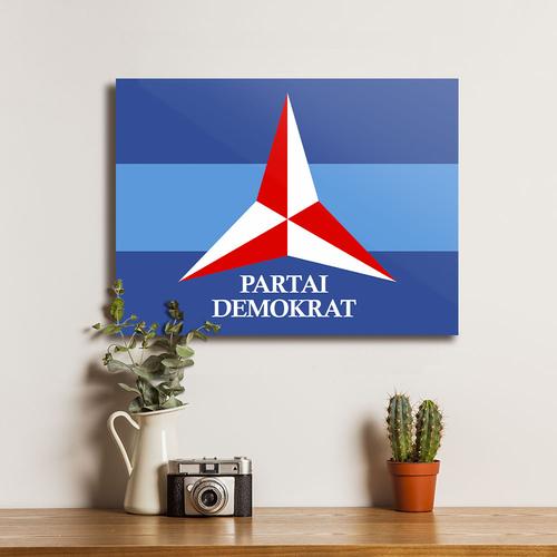 Jual Poster Logo Partai Politik Demokrat - Dekorasi Hiasan Dinding Kayu ...