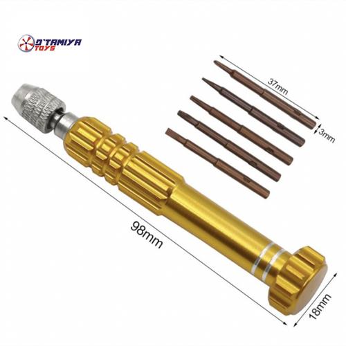 Promo Obeng Tangan Mini Obeng Tamiya Obeng Aluminium Screwdrive Set 5 ...
