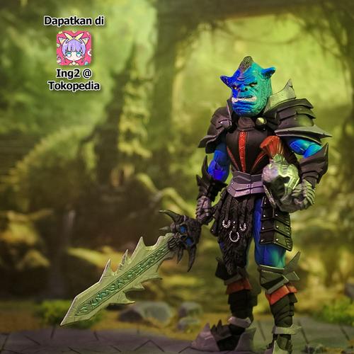 Jual Mythic Legions Custom Headsculpt HS Blue Orc Warrior Knight Biru ...
