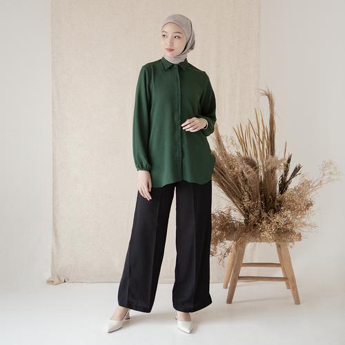 Jual Basic Batara by Aska Label - Kemeja basic lengan panjang full kancing - MONSTERA, XS ...