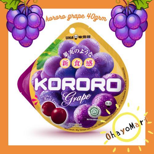 Jual UHA Kororo Grape Fruit Jelly Candy / Japanese permen jeli Anggur ...