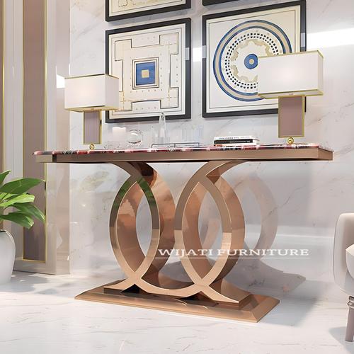 Jual Meja Foyer Marmer Stainless Gold - Meja Konsol Marmer - Kab ...
