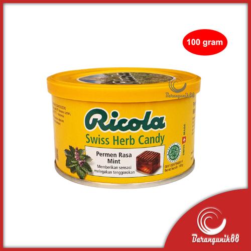 Promo Ricola Menthol LemonMint Drum 100gr Permen - Original Herb, 100 ...