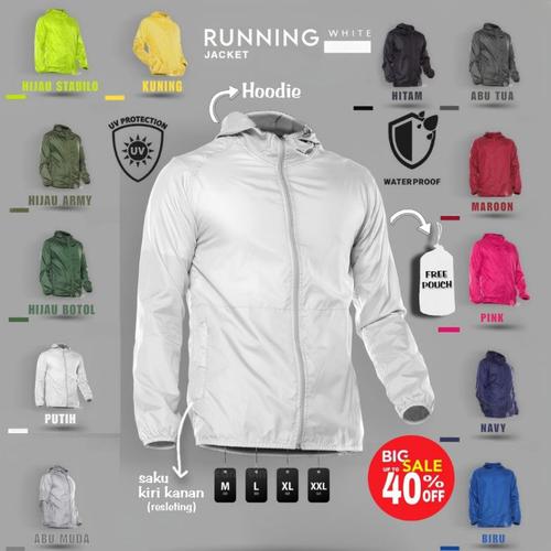 Promo Jaket Olahraga Waterproof Windproof Jaket Parasut Pria Wanita ...
