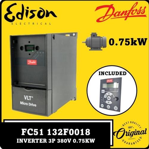Jual Danfoss 3P 3-Phase Motor Inverter Vlt Microdrive Fc51 Fc-51 0.75Kw ...