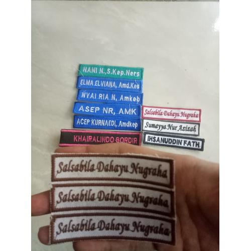Jual Bordir nama untuk Pesantren atau Bordir label penanda baju pakaian ...