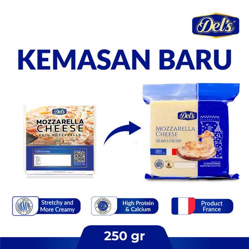 Promo Del's Mozzarella Cheese Creamy & Stretchy / Keju Mozzarella ...