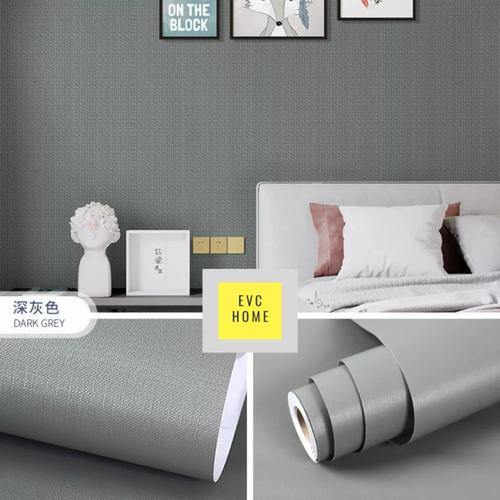 Jual Wallpaper sticker dinding Warna Abu-Abu medium premium waterproof ...